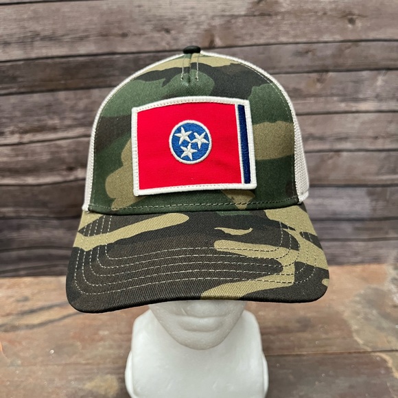 American Threads | Accessories | Tennessee Flag Camouflage Trucker Cap ...